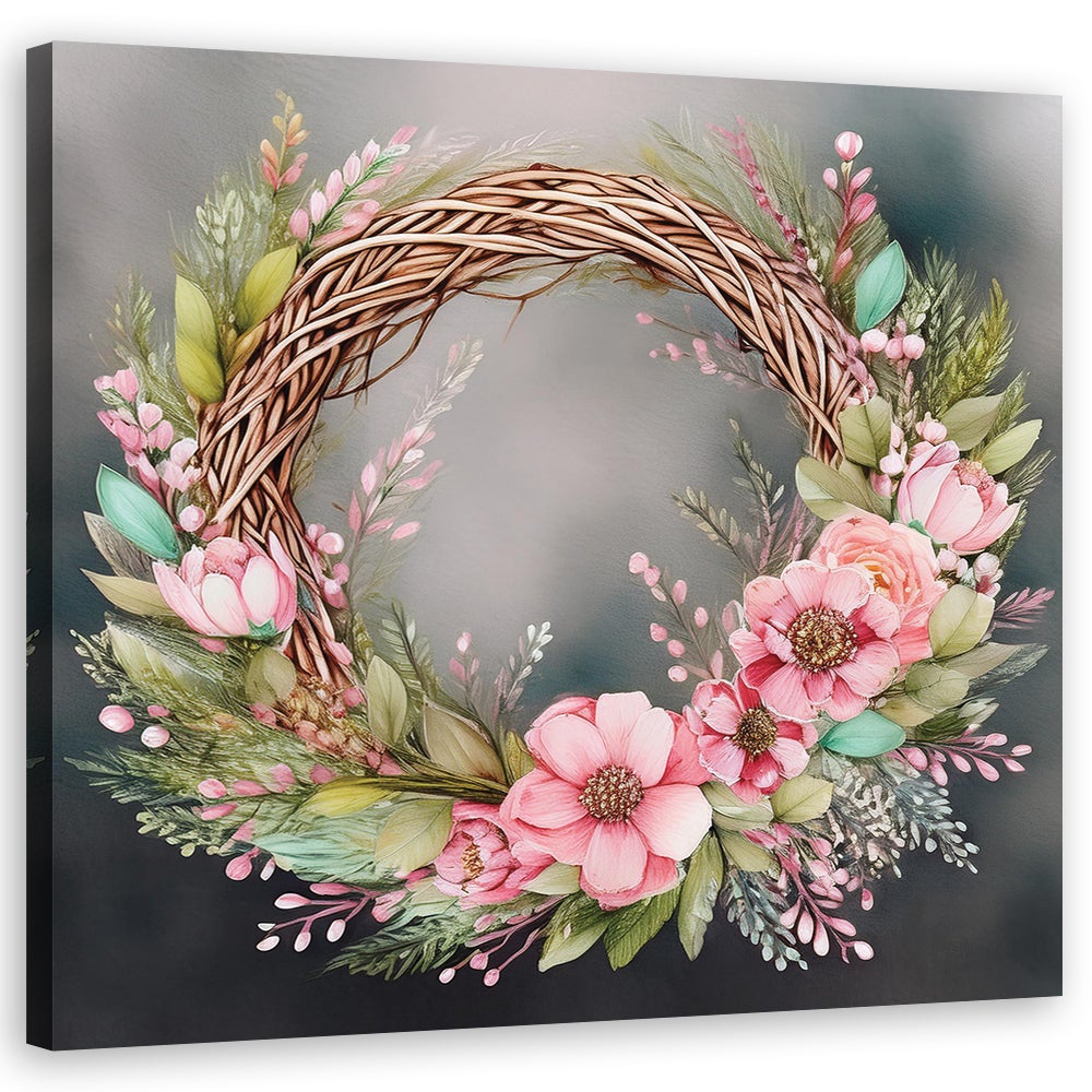 Tableau sur toile, Bouquet de fleurs Shabby Chic 30x30 | Leroy Merlin