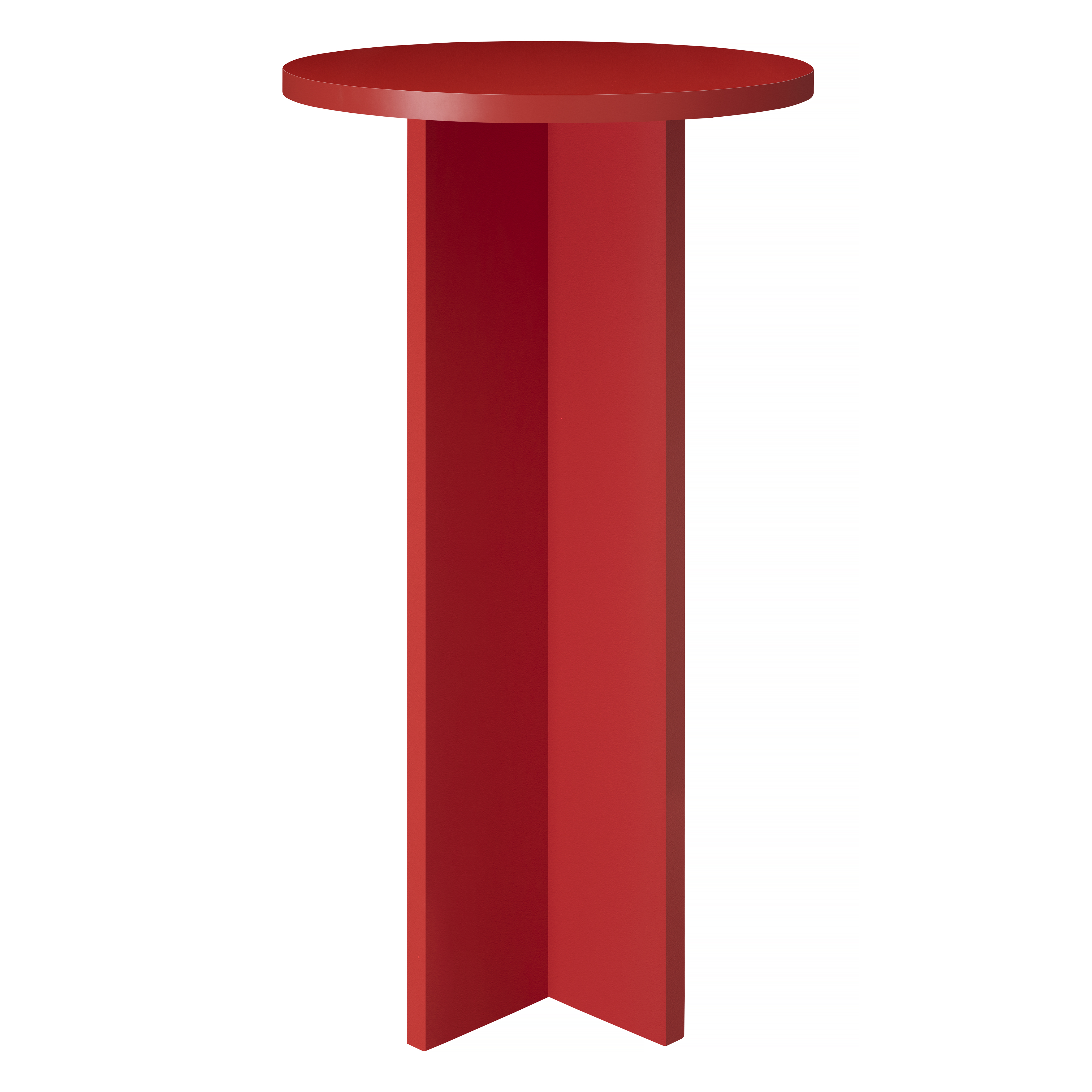 Table haute ronde 60 cm rouge flamme | Leroy Merlin
