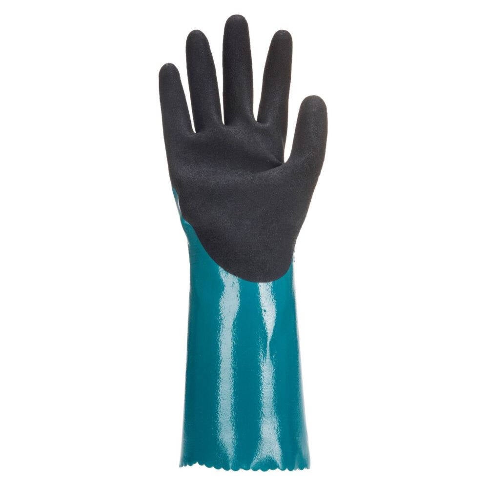 Gants manchette de protection chimique Portwest Sandy Grip Lite Bleu ...
