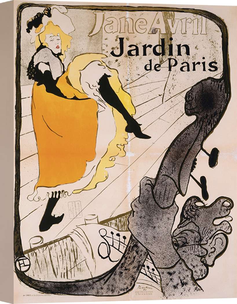 Pintura, impresión sobre lienzo - Henri Toulouse-Lautrec, Jane Avril ...