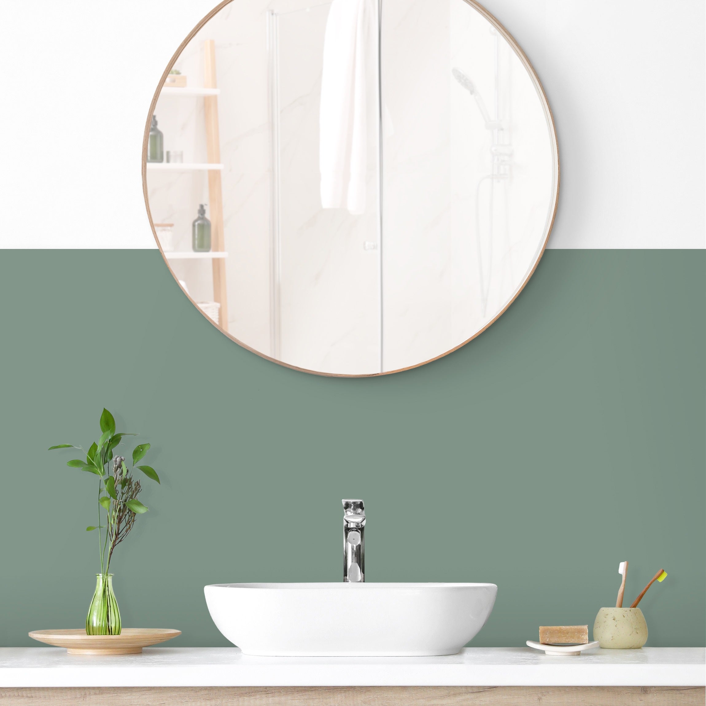 Panneau mural pour salle de bain - Unique Eucalyptus 300 x 60 cm ...