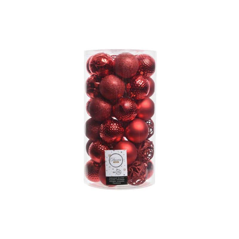 Bolas para árbol de Navidad - 37 bolas - Rojo | Leroy Merlin
