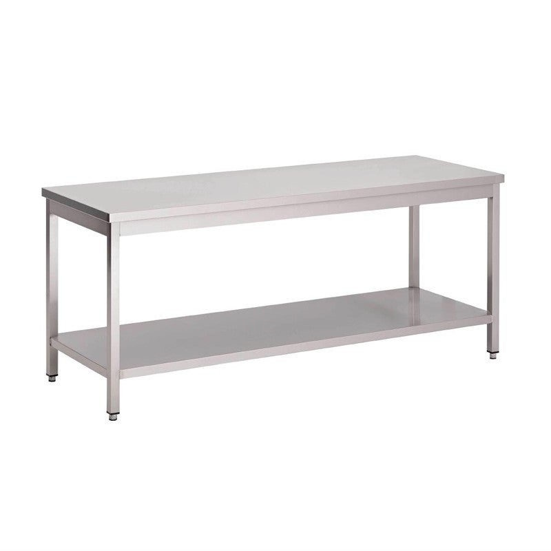 Table Inox Professionnelle Etagère Basse - Gamme 700 - Gastro M - l70 ...