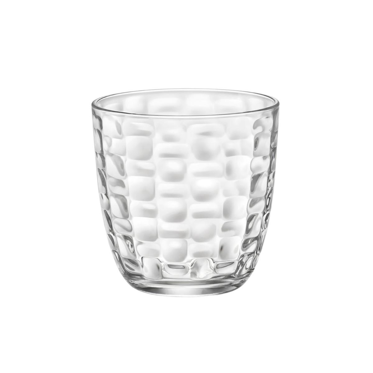 Lot de 6 verres à eau en verre mat 30 cl Transparent Bormioli Rocco ...