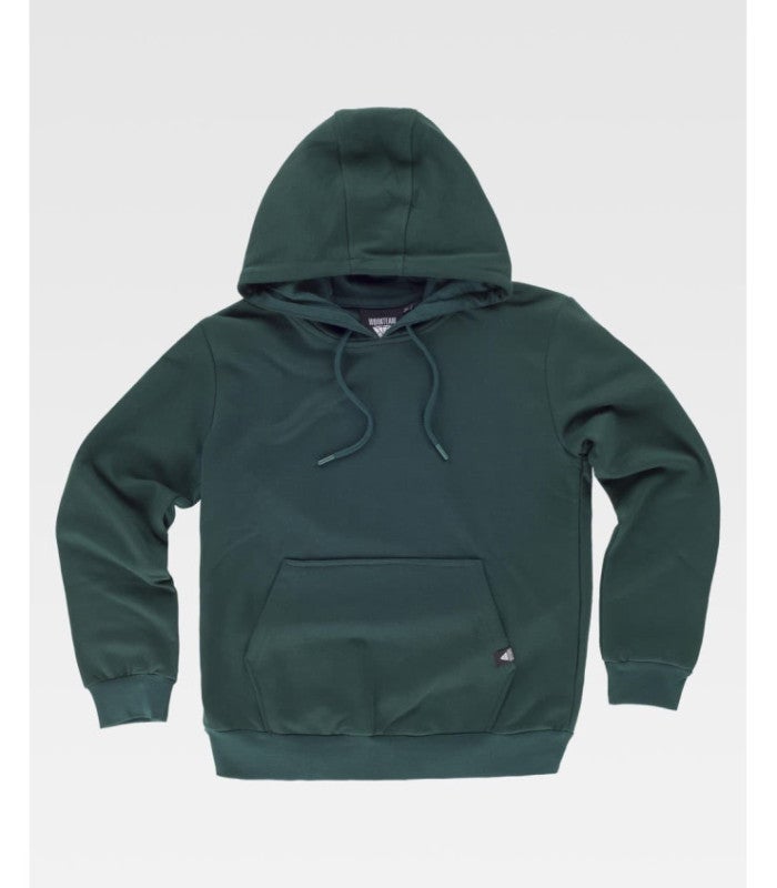 Sudadera básica con capucha y cordón ajustable. Cubrecosturas en el ...