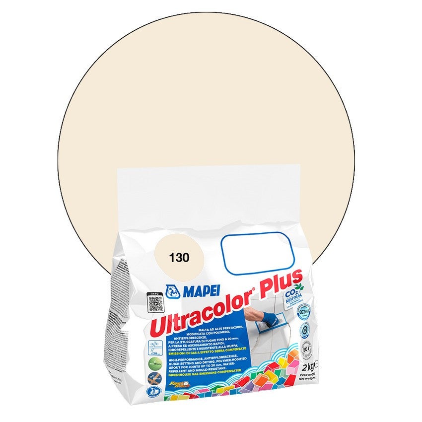 Joint de carrelage ULTRACOLOR PLUS MAPEI - 130 Jasmin - 2 Kg | Leroy Merlin