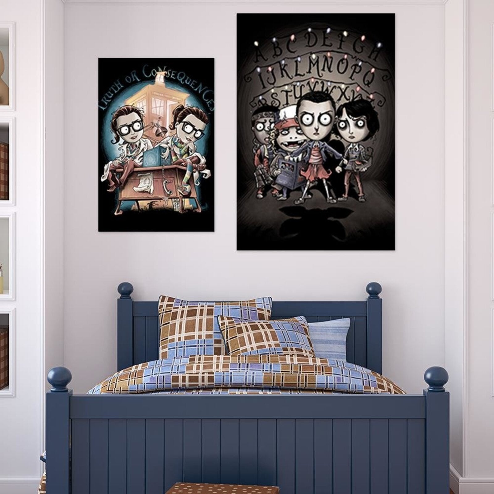 Tableau Stranger Things alphabet dans le style Tim Burton | Leroy Merlin