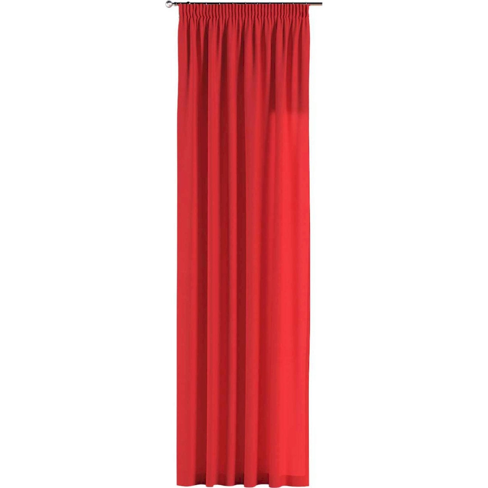 Rideaux à galon fronceur Happiness 130 x 260 cm Rouge | Leroy Merlin