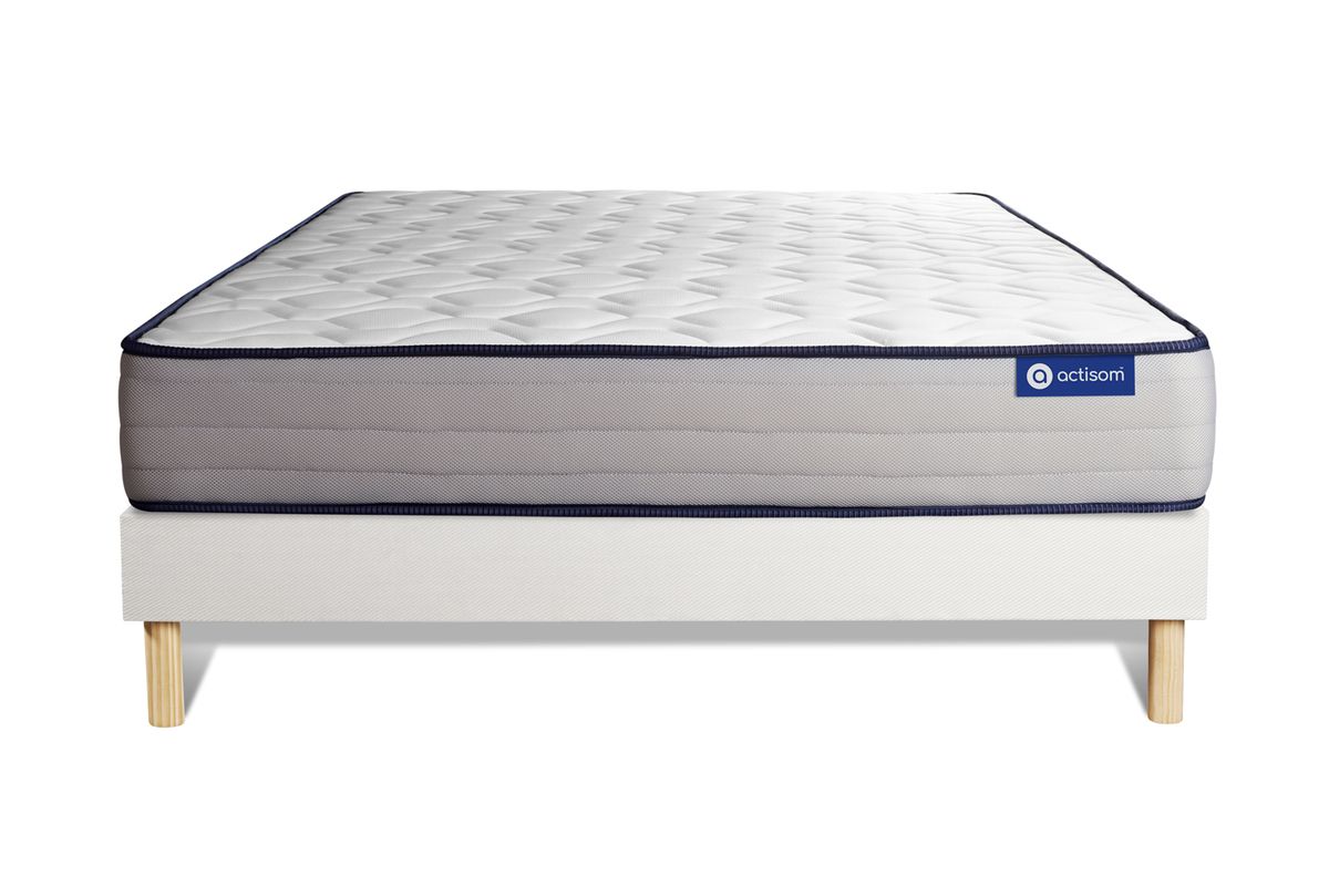 Ensemble matelas 120 x 190 cm Actilatex form - Latex et mémoire de forme - Ep : 22 cm - Ferme ...