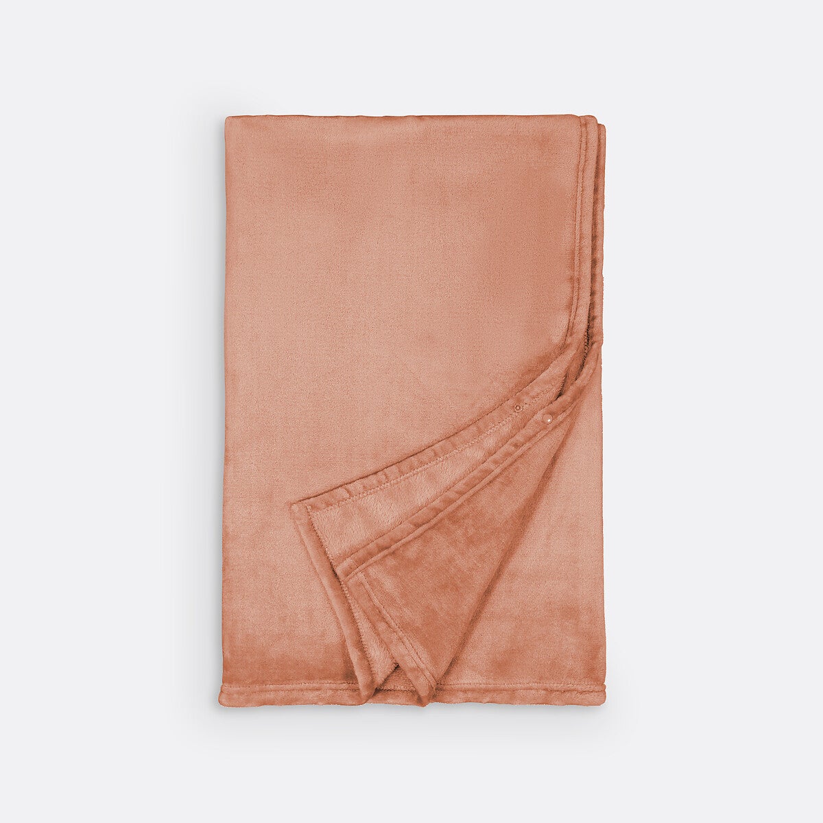 Plaid polaire à manches polyester recyclé, Javi - Rose praline - 130 x ...