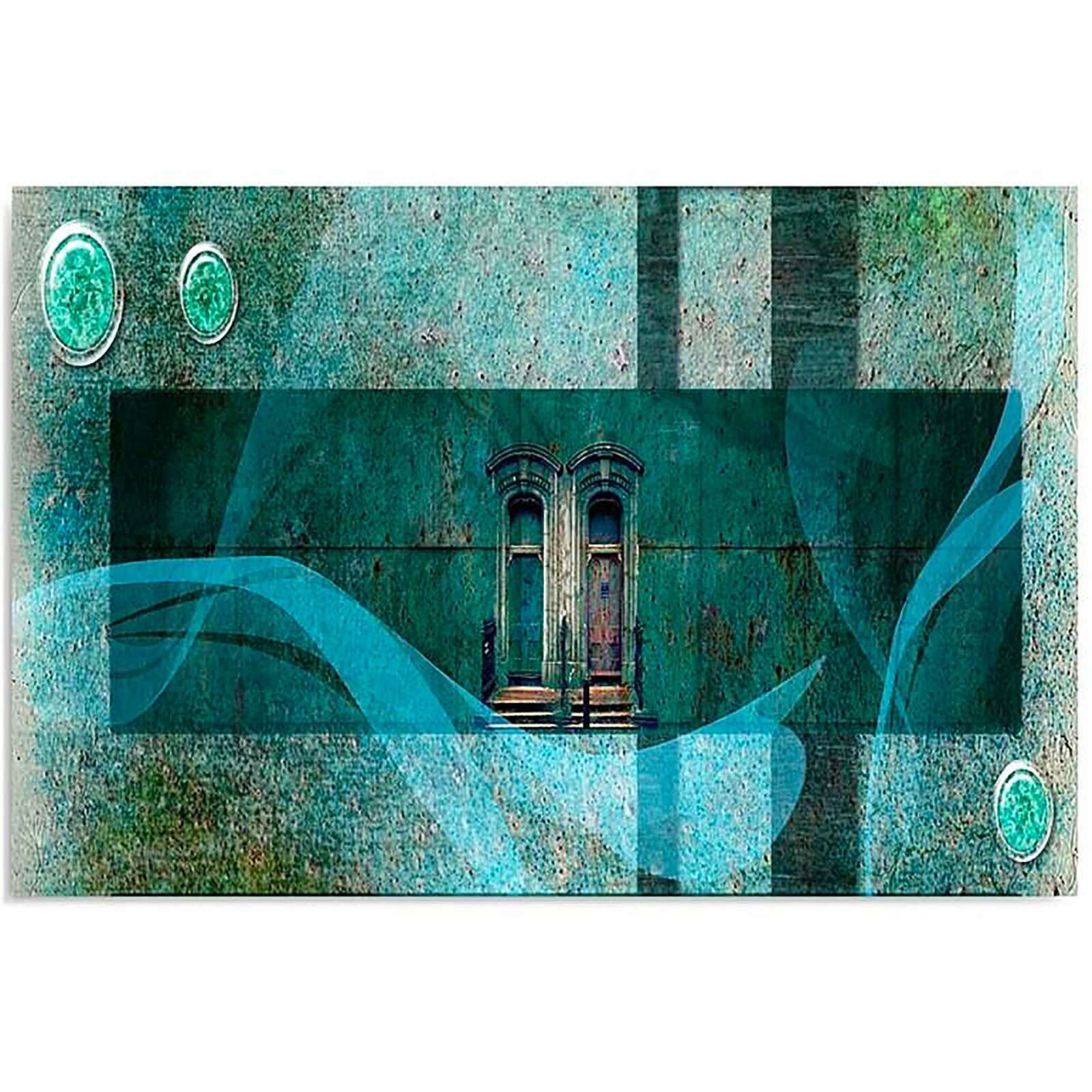 Tableau bois thème architectural - 40 x 30 cm | Leroy Merlin