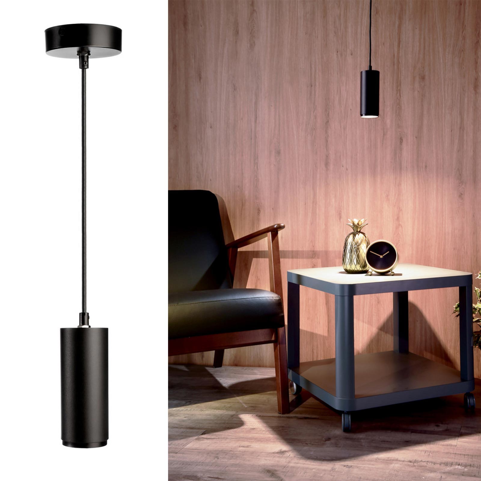 LUCEA Cylindre suspension lampe suspension LED 10W lumière variable ...