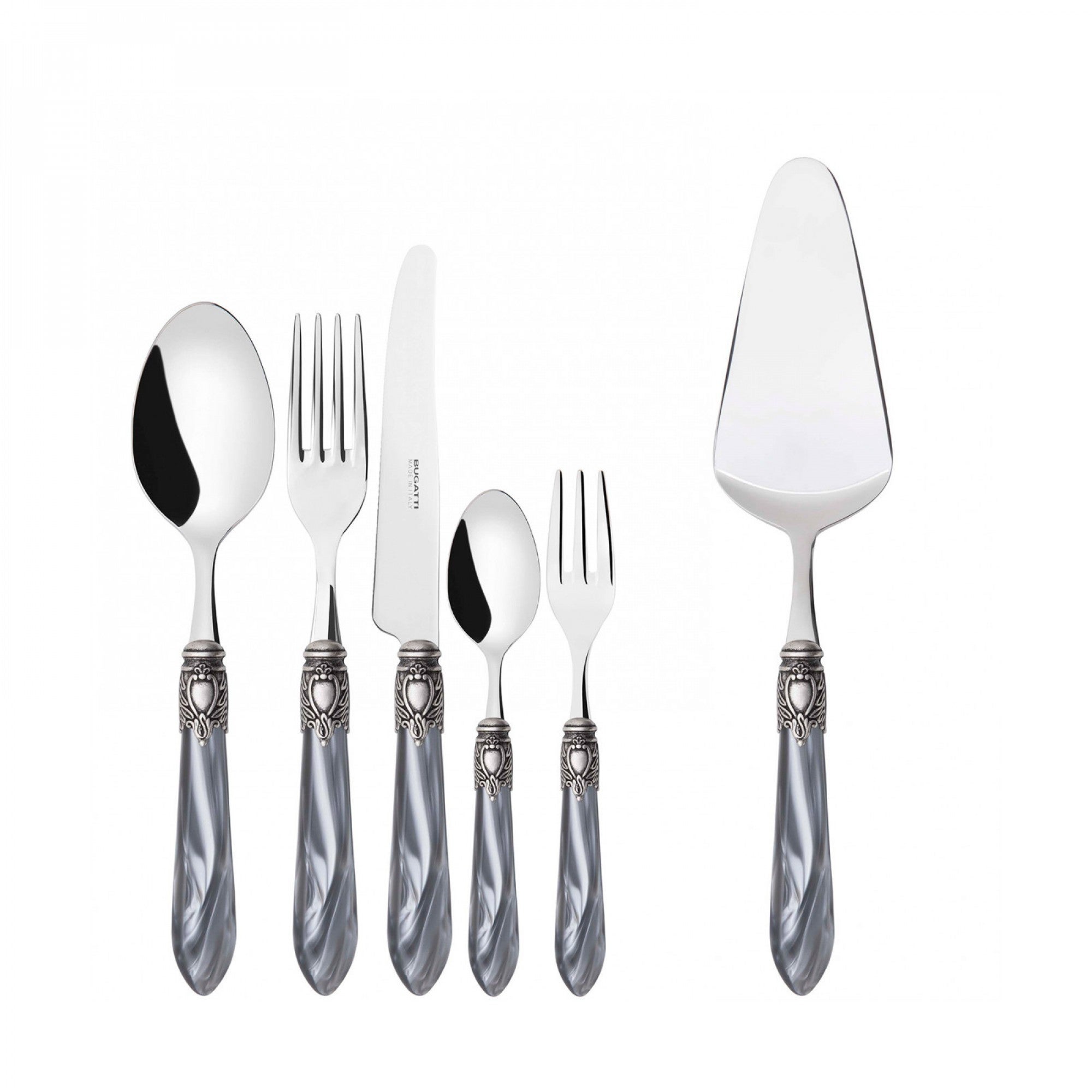 OXFORD Anillo de Plata Envejecida, Juego de Cubiertos 31 piezas ...