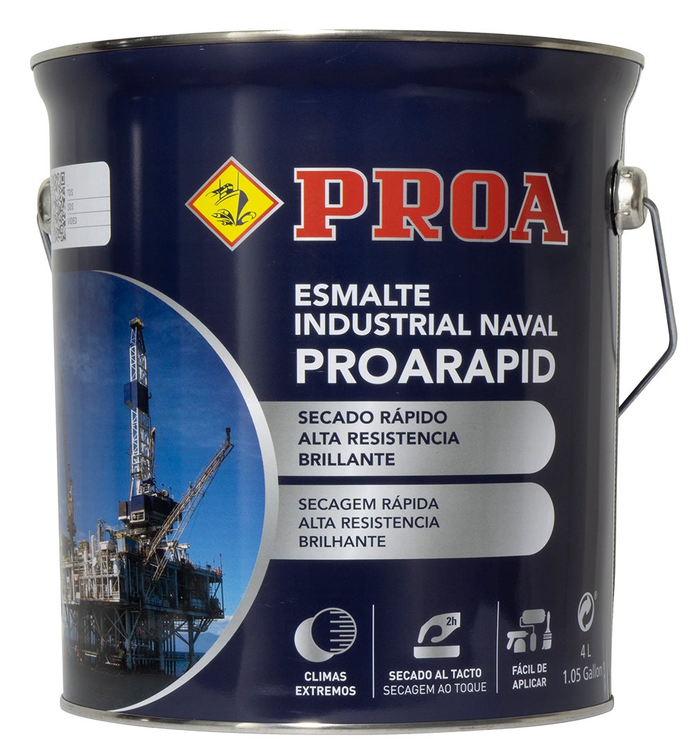 ESMALTE NAVAL E INDUSTRIAL PROARAPID. BRILLANTE. Esmalte de secado ...