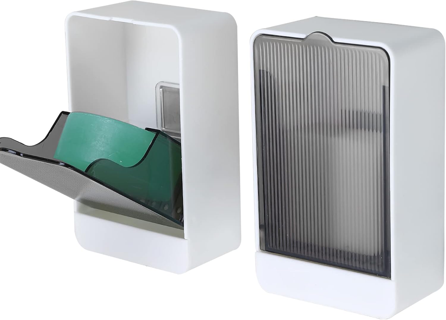 Porte-Savon avec Couvercle,Boite Savon Support Mural,Porte Savon sans ...