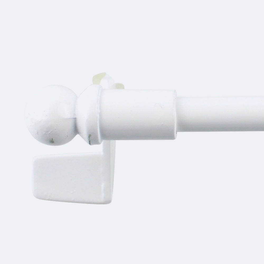 Kit tringle à rideaux Sans-Perçage Extensible. 60-80cm Blanc - Boulet ...