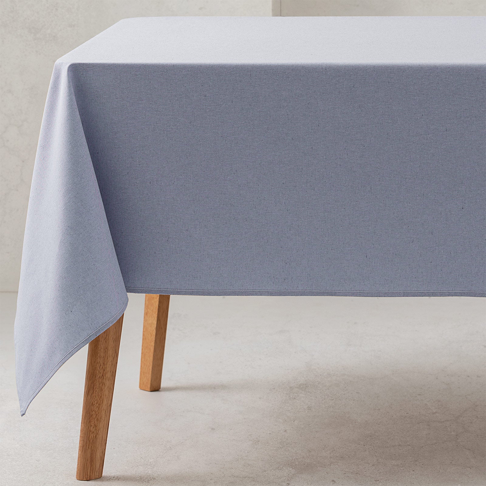 Mantel liso tela algodón orgánico rectangular color celeste 140x180cm ...