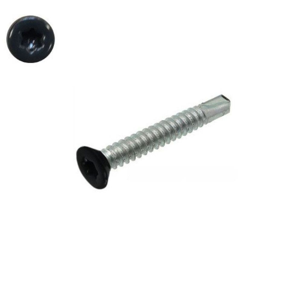 Vis autoperceuses 4,2x16 mm RAL 7016 gris anthracite tête fraisée Tx ...