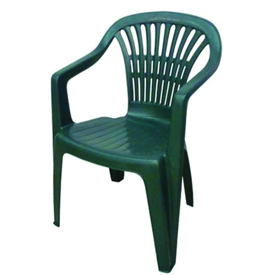 Silla Respaldo Bajo Resina Monobloc, Color Verde, Modelo Lyra | Leroy ...