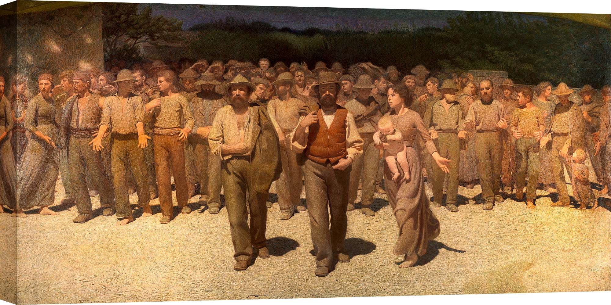 Peinture sur toile - Giuseppe Pellizza da Volpedo, Le quatrième pouvoir ...