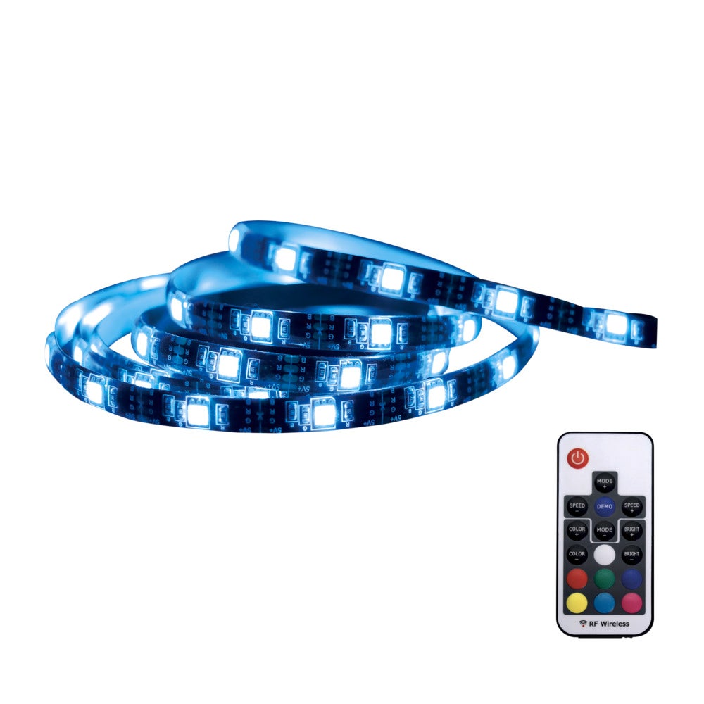 Ruban LED multicouleur connectable USB, 12W, 600 lumens, long. 2m ...