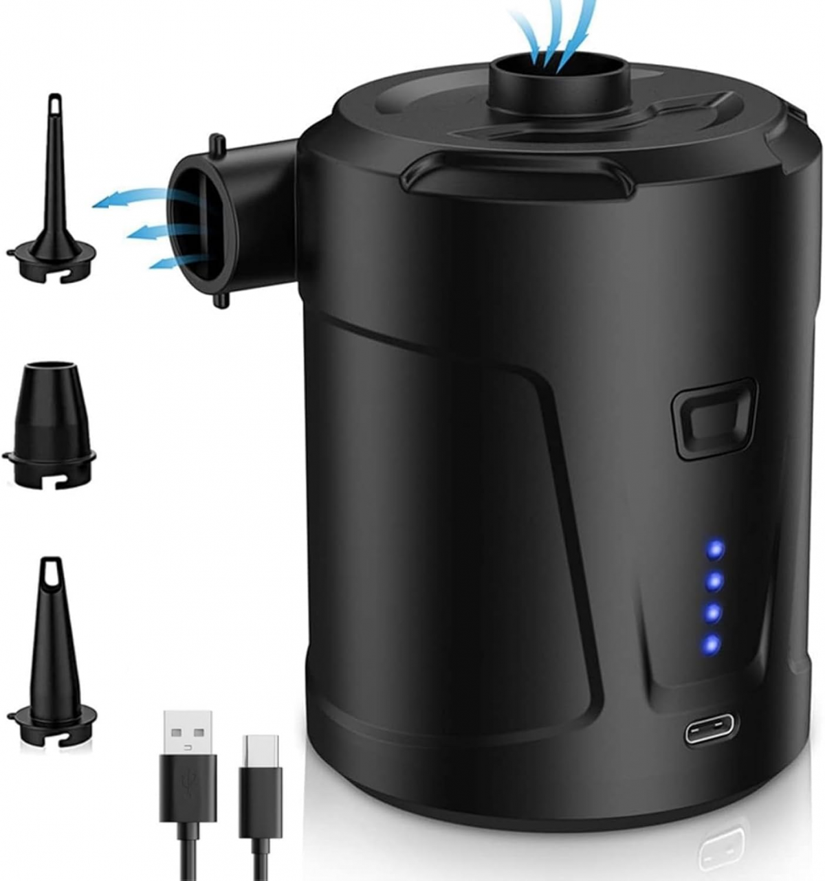 Bomba de Aire Eléctrica 300L/min – Inflador/Desinflador 4 KPA portátil ...