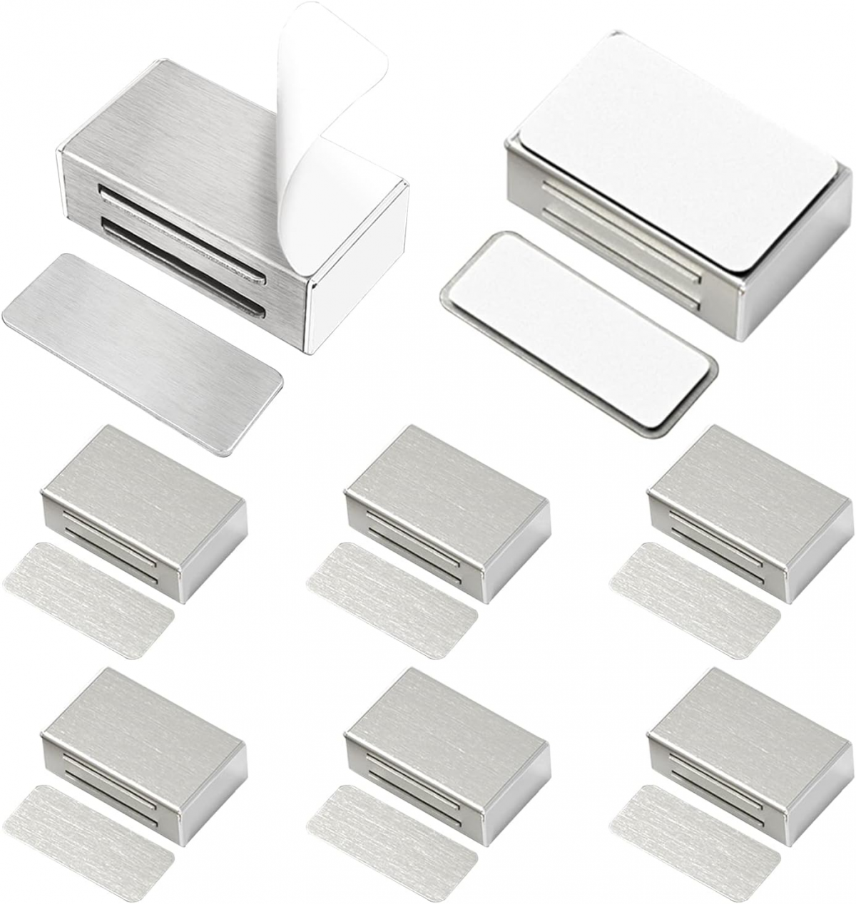 Lot de 8 fermetures magnétiques autocollantes pour portes de placard ...