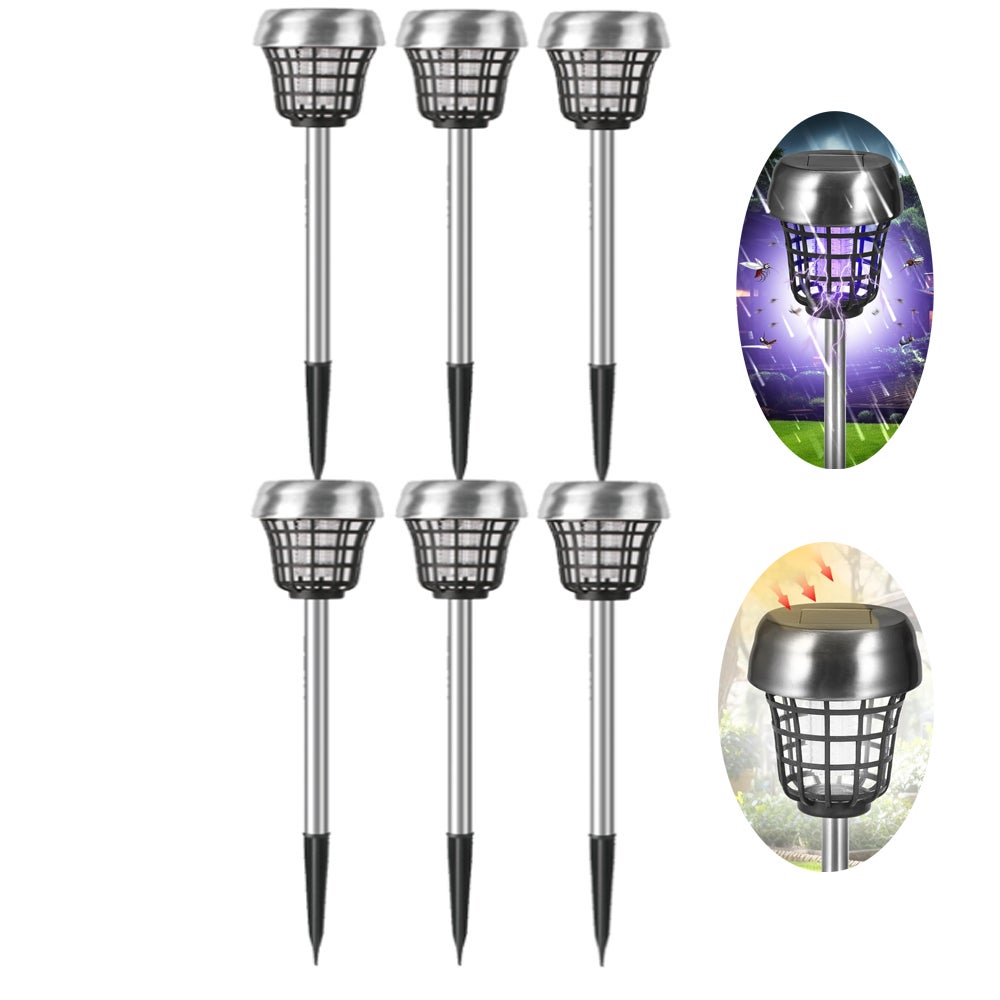 Lote de seis matamosquitos inalámbricos, carga solar, matamosquitos UV ...