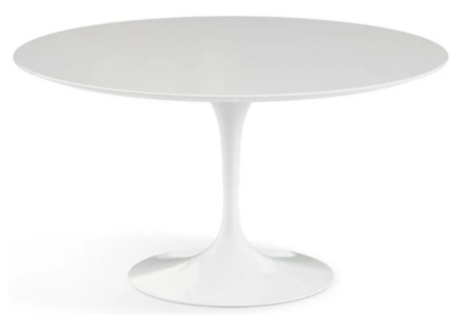Table tulipe ronde plateau stratifié - Collection-Plateau Blanc mat ...