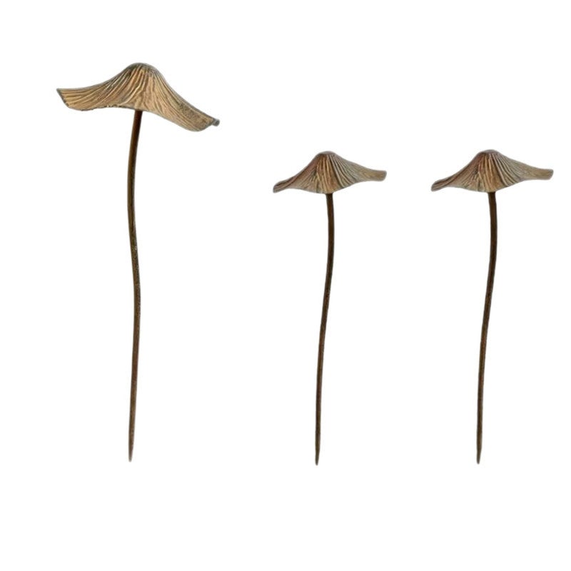 Décoration de jardin en métal représentant des champignons, tuteurs en ...