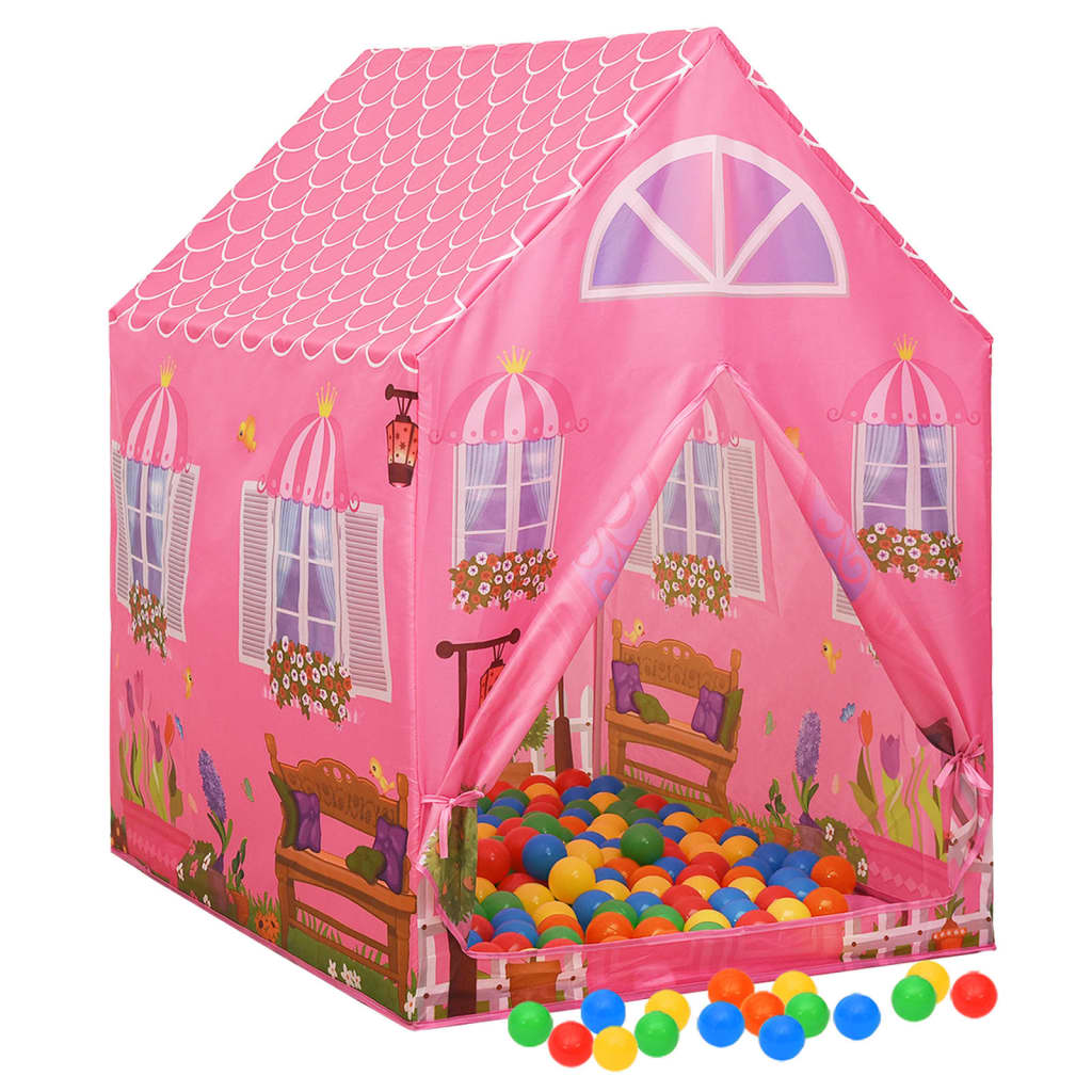Tonnelle de jardin | Tente de jeu pour enfants avec 250 balles Rose ...