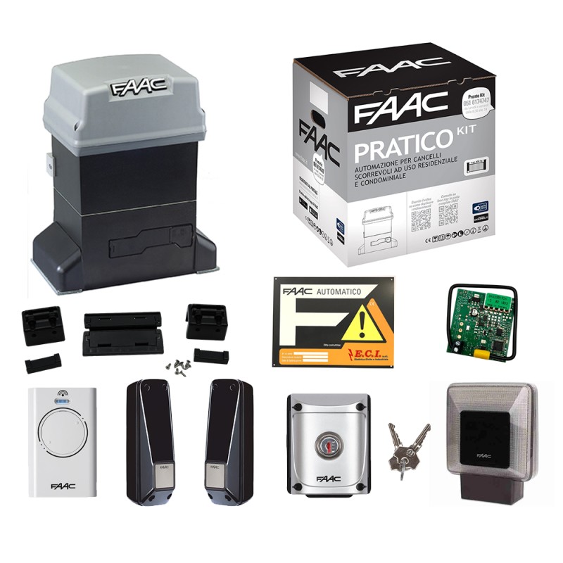 Faac kit automatisme 230v ac pratico kit safe 10564944 | Leroy Merlin