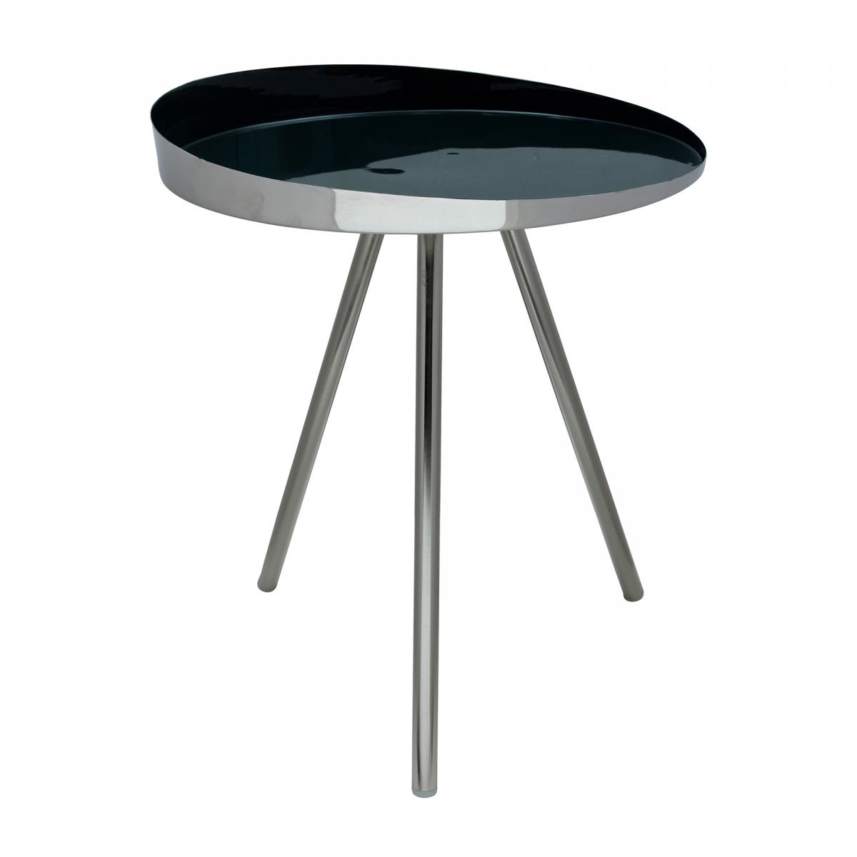 Mesa de centro hecha a mano de hierro EDI 41x41 verde oscuro | Leroy Merlin