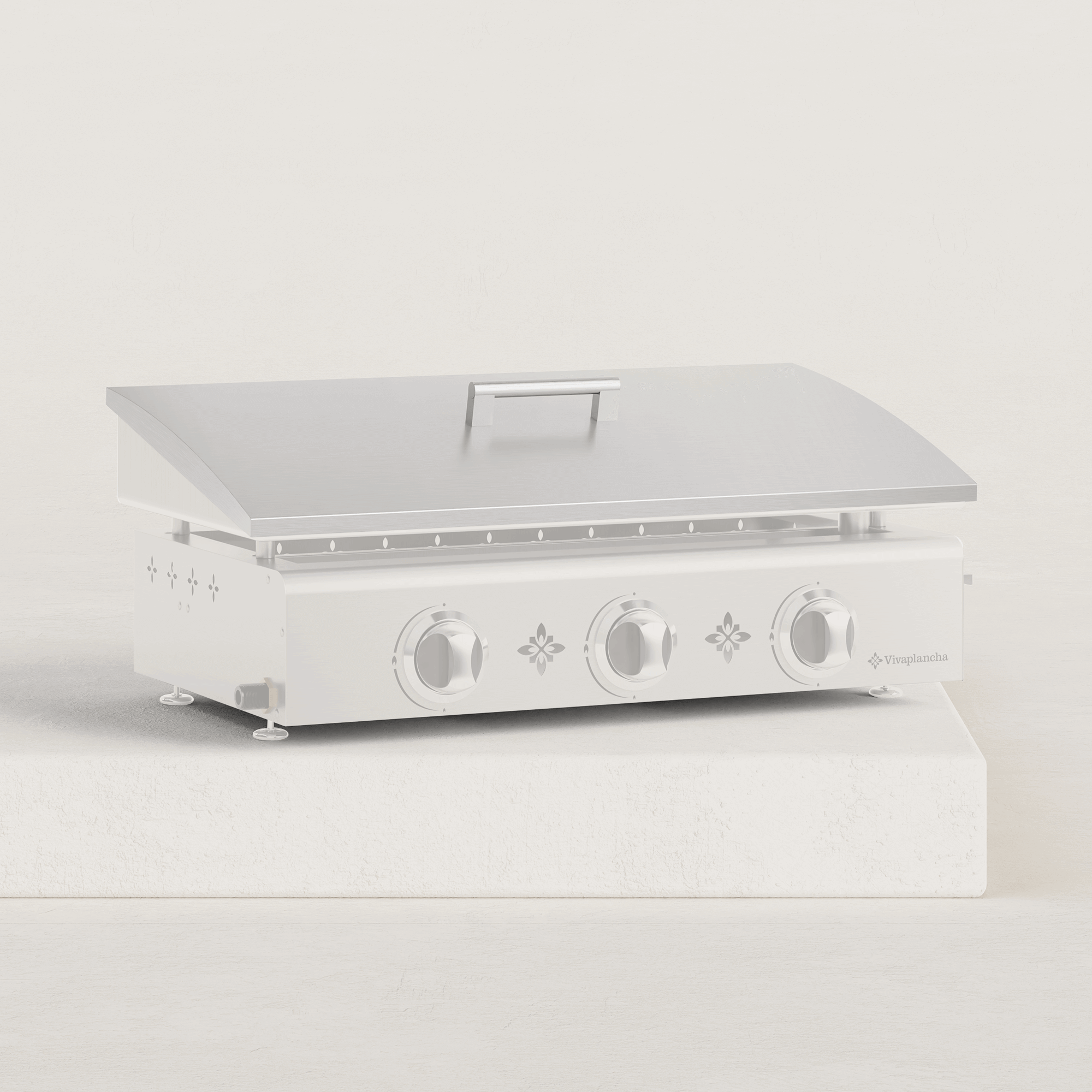 Couvercle de protection pour plancha Vivaplancha 3 feux Tout inox ...