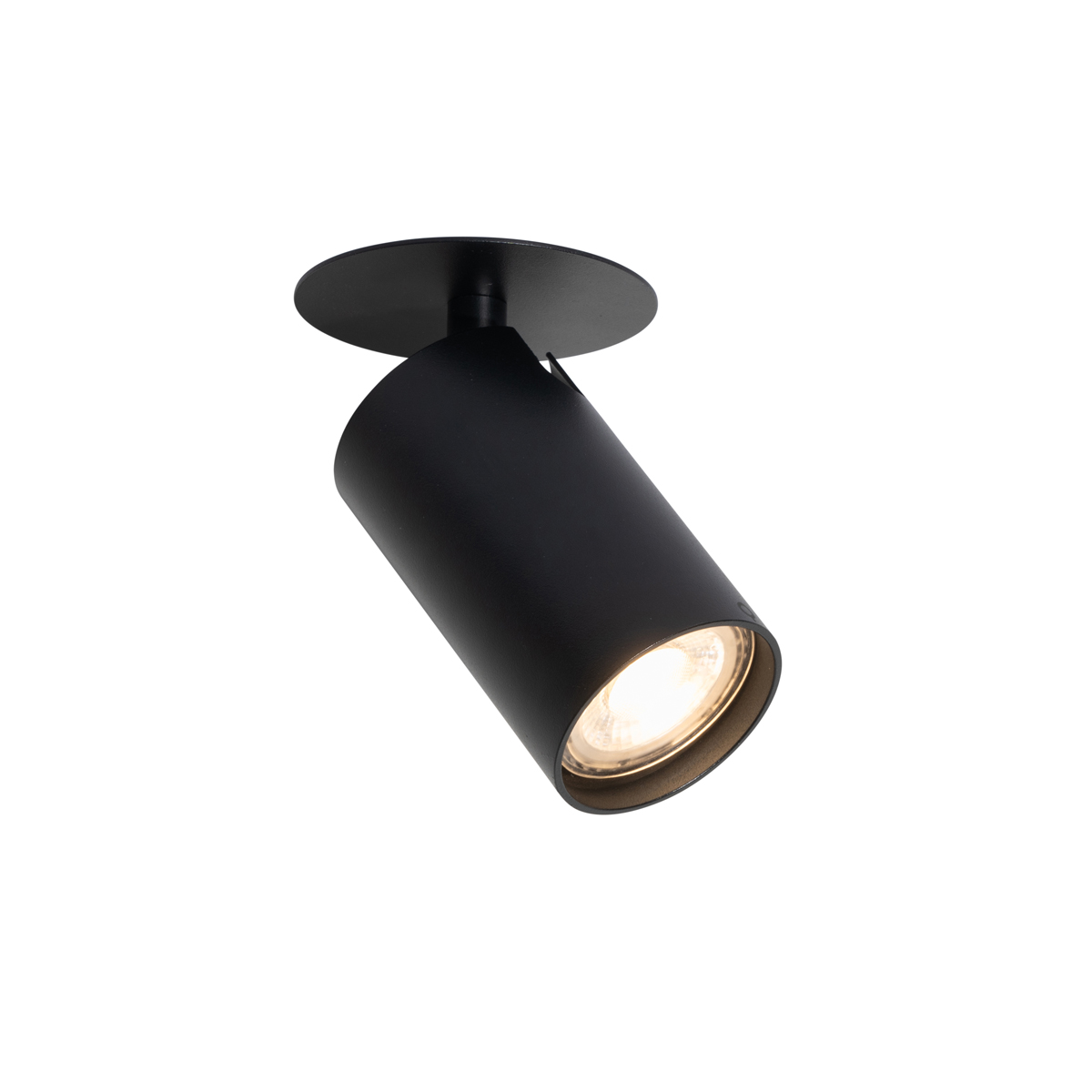 Foco empotrado moderno negro GU10 50 mm - Chels | Leroy Merlin
