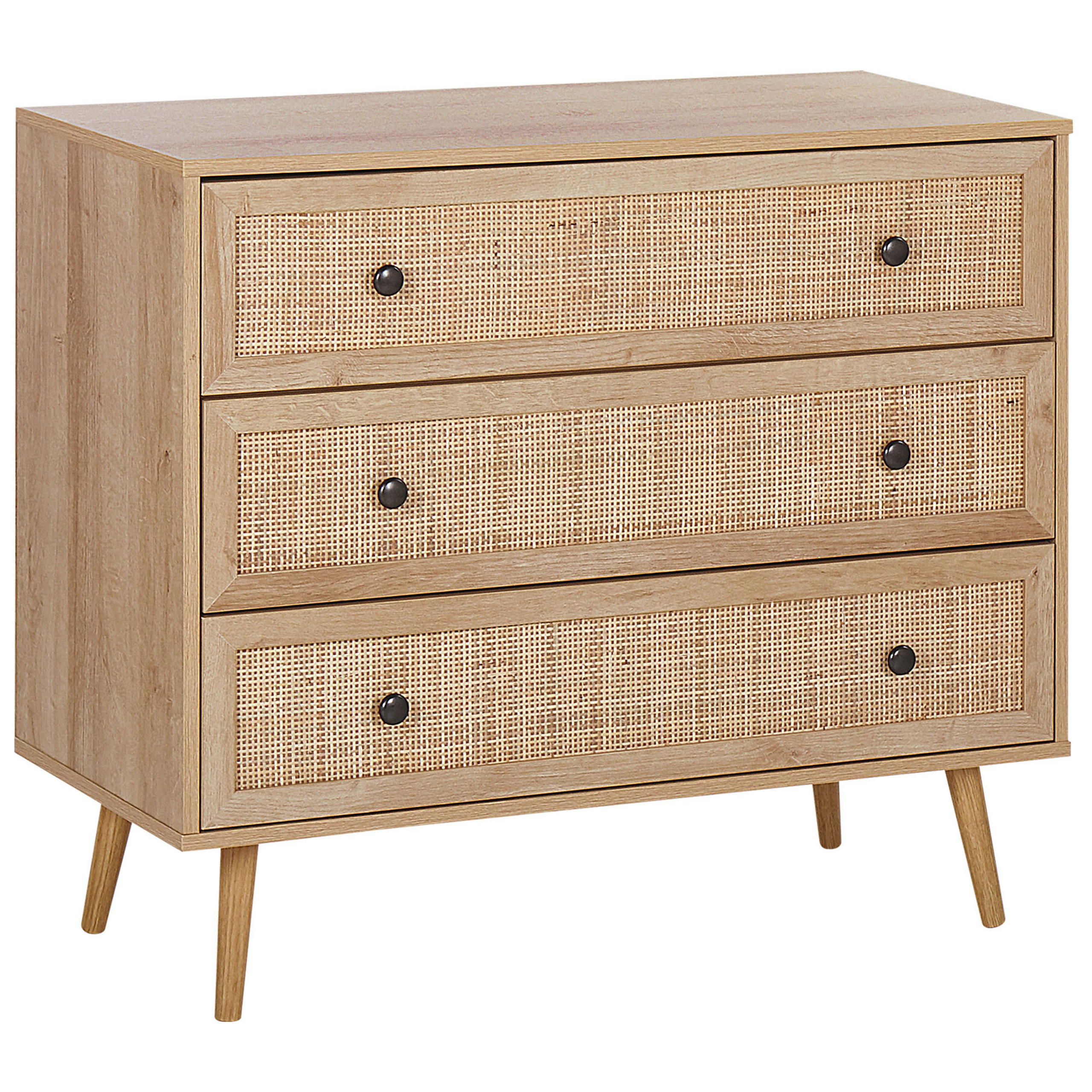Commode à 3 tiroirs PONCA Marron clair | Leroy Merlin