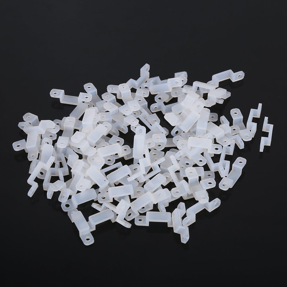 Clip de support en Silicone de 8mm pour la fixation de bande lumineuse ...
