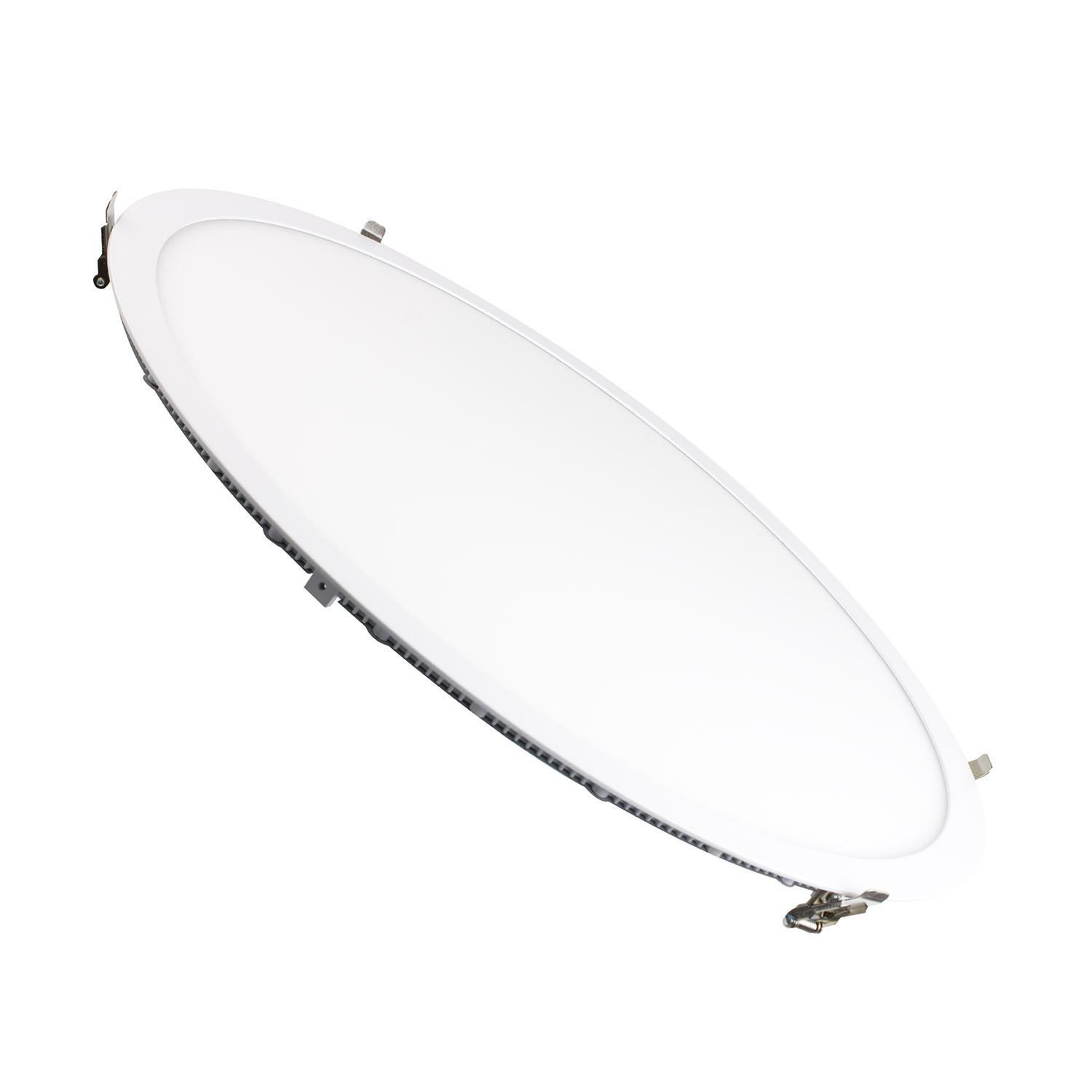 Dalle LED 48W Ronde Extra-Plate Coupe Ø 585 mm 6000K Blanc froid | Leroy Merlin
