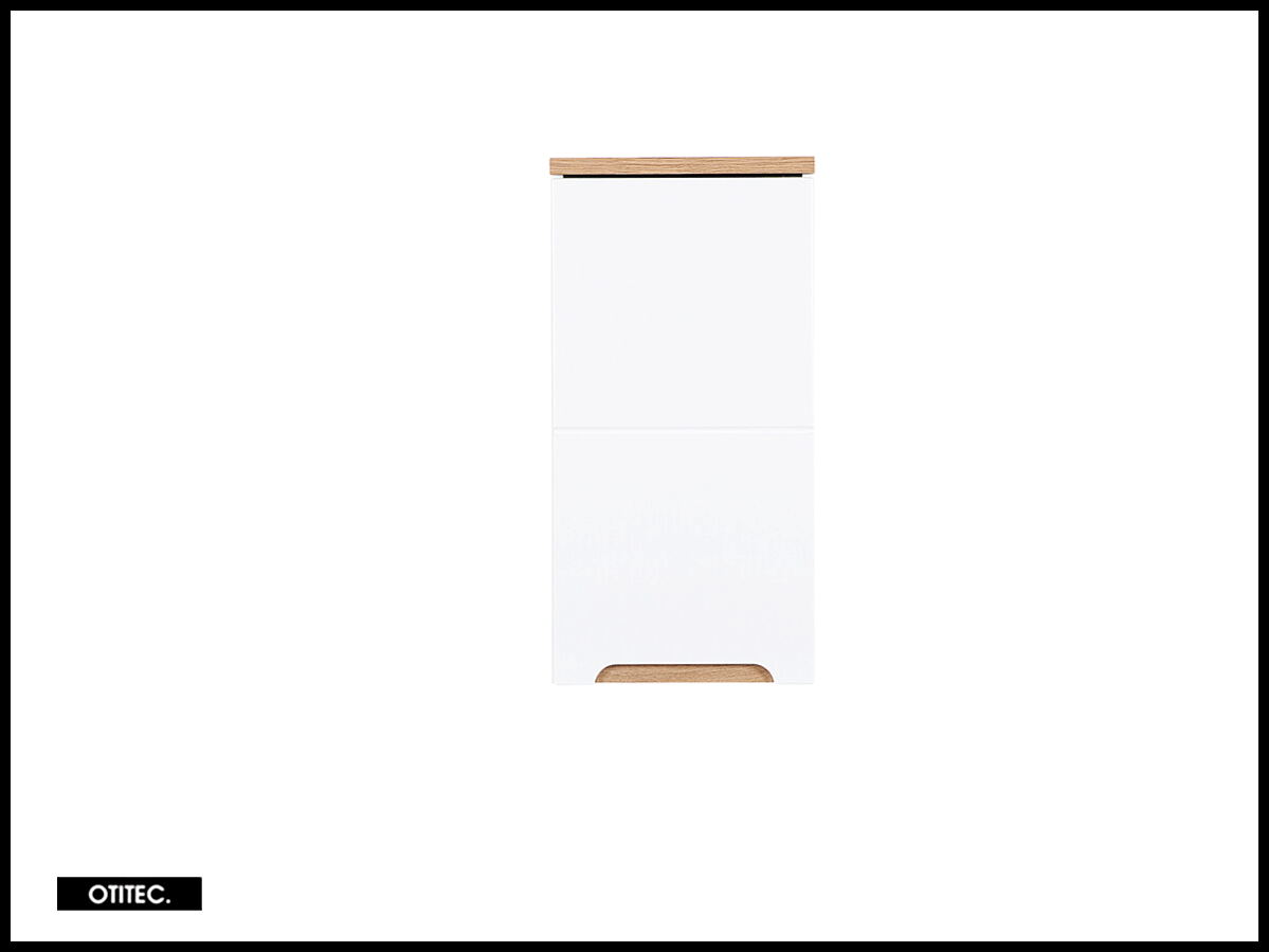 Mueble alto de baño de 35 cm - Blanco - 1 puerta - BALI | Leroy Merlin