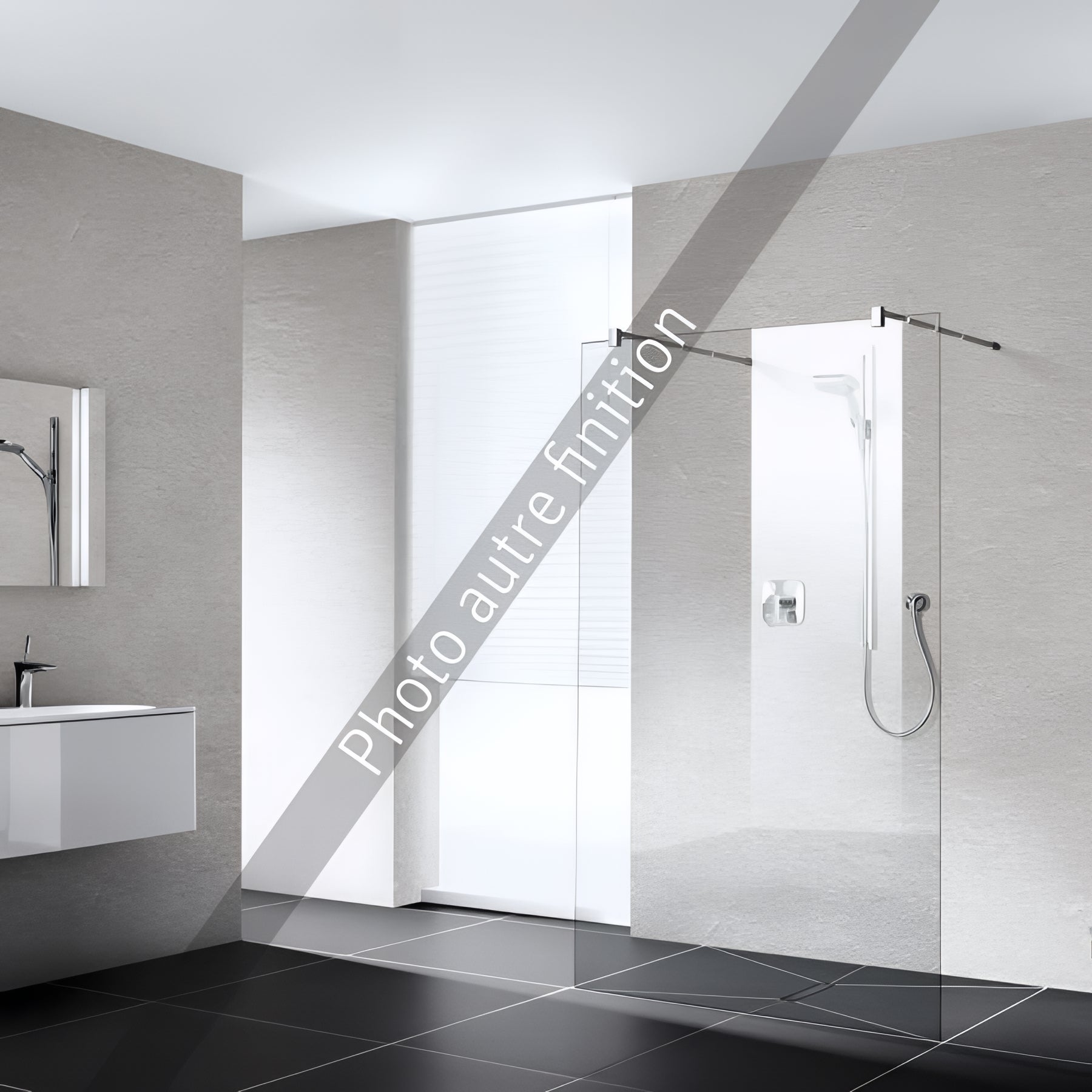 Paroi de douche walk-in-SHOWER largeur 160 cm hauteur 200 cm profilé ...