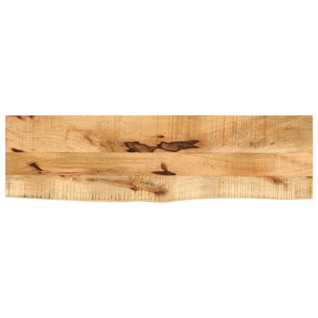 Dessus de table 100x30x2,5cm bord vif bois massif manguier brut | Leroy ...