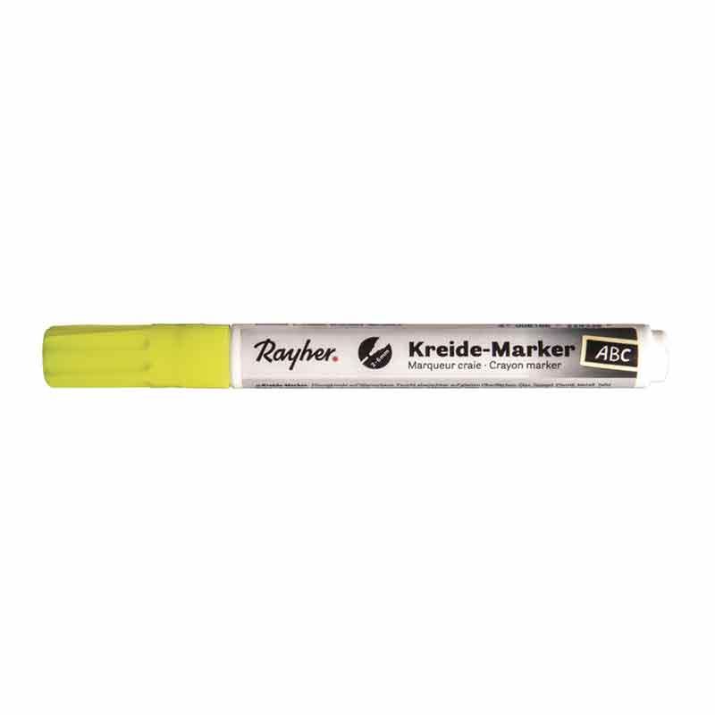 Marqueur craie à pointe 2-6 mm - Jaune vif - Rayher | Leroy Merlin