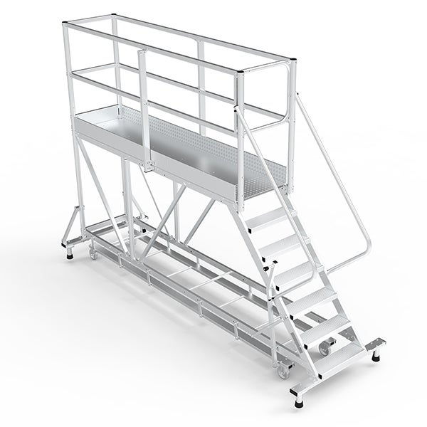 Plateforme roulante 6 marches - Hauteur max. de travail 3.20m - PTF2506 ...