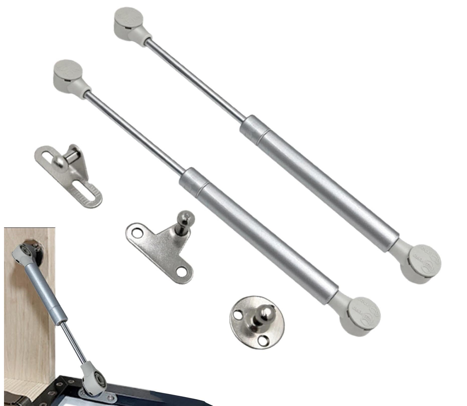 Paquete de 2 resortes de gas hidráulicos de 150 N para muebles, aptos ...