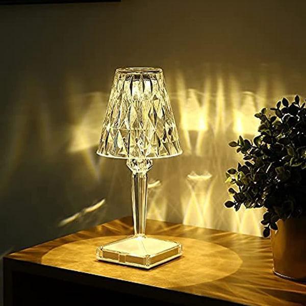 Lámpara de mesa táctil Crystal-3, lámparas USB con colores cambiantes ...