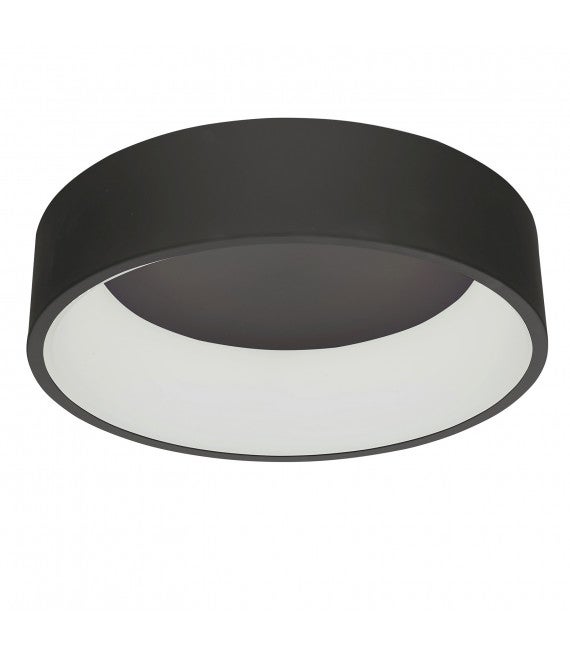 Italux Chiara - Moderna lámpara de techo LED empotrada en negro, blanco ...