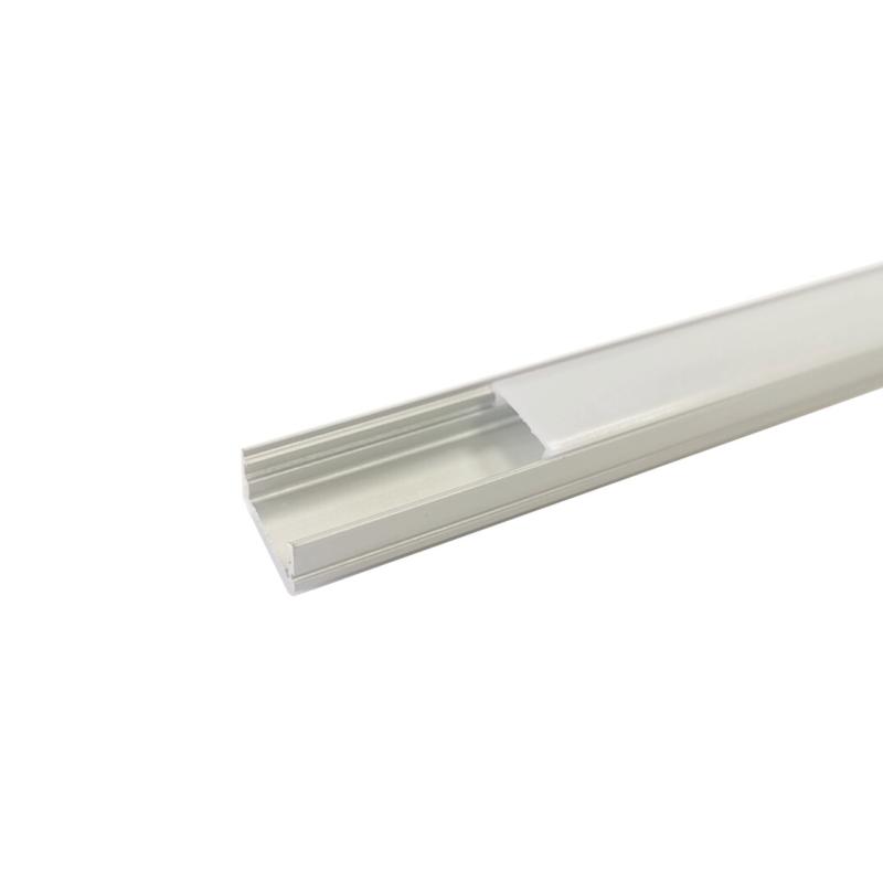 Perfil de aluminio de 2 m para cubierta de cinta LED blanca opaca ...