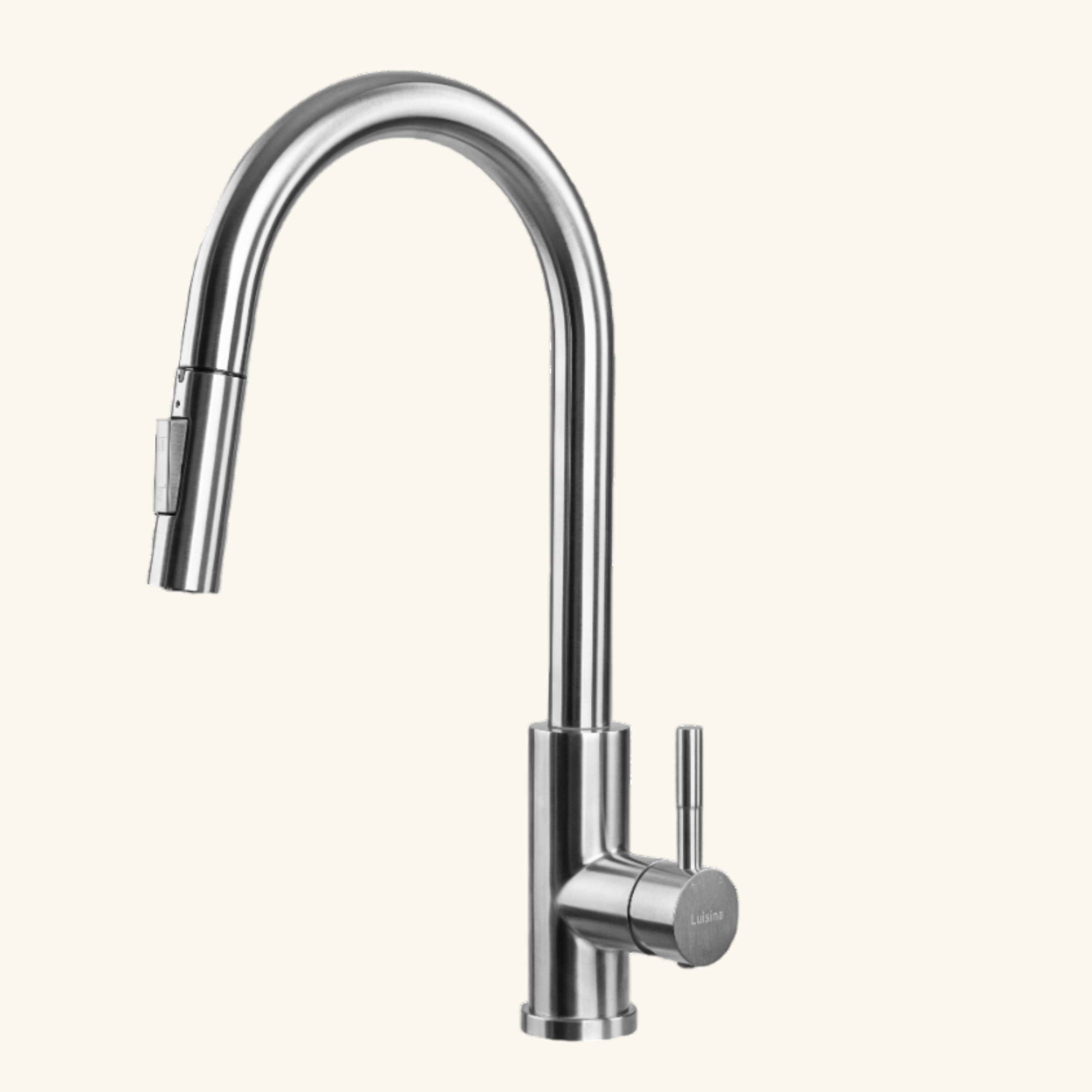 Robinet douchette Luisina inox massif MARCEAU | Leroy Merlin