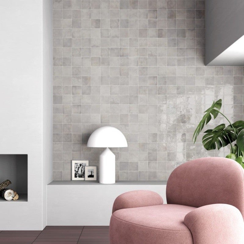 Carrelage Algarra Dim Gray 10x10 Cm Effet Zellige | Leroy Merlin