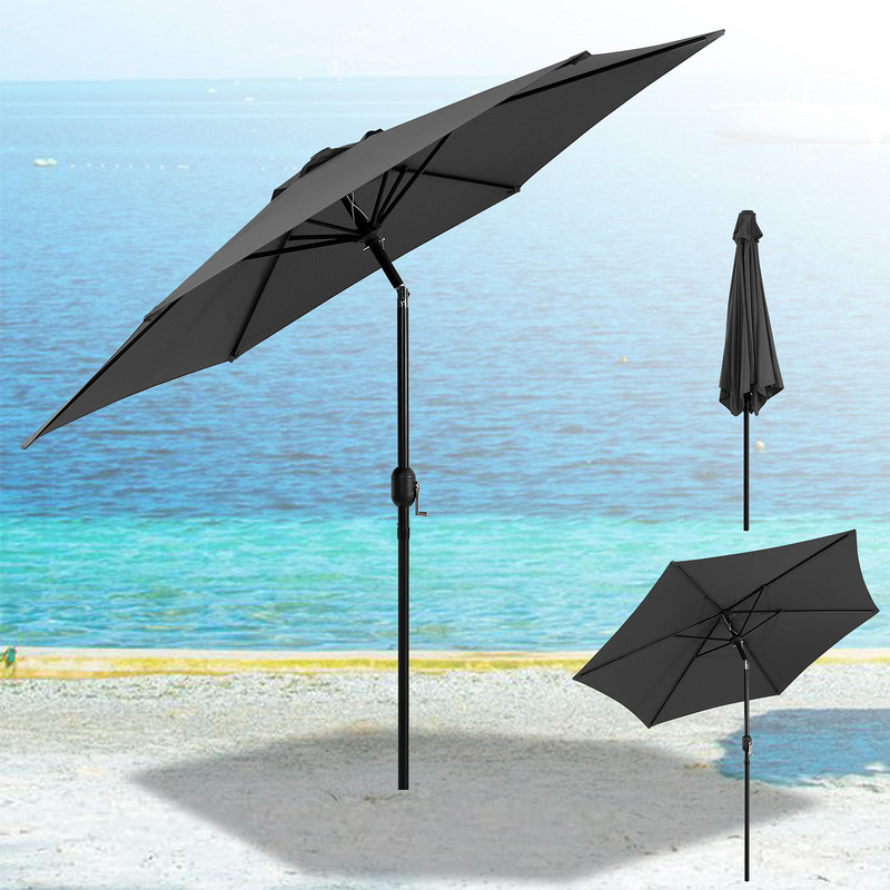 Sombrilla de jardín - 270 cm, UV30+, Sombrilla de exterior, Sombrilla ...